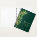 Emerald Green & Gold Eucalyptus Family Meal Planner | Zazzle