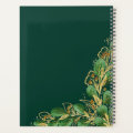 Emerald Green & Gold Eucalyptus Family Meal Planner | Zazzle