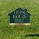 Emerald Green & Gold Open House for Sale Yard Sign | Zazzle