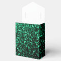Emerald Green sparkles Sweet 16 favor box | Zazzle