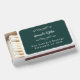 Emerald Green The Perfect Match Wedding Matchboxes | Zazzle