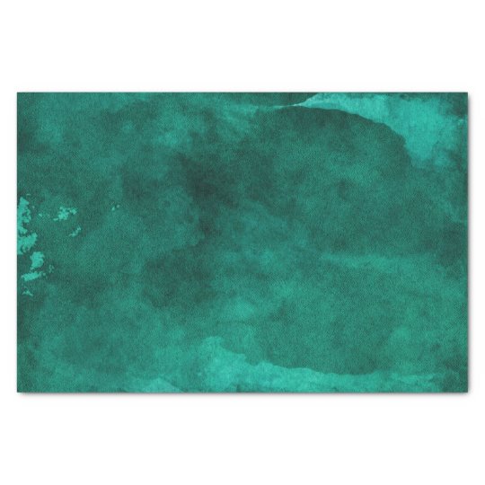 Emerald Green Watercolor Modern Wedding Tissue Paper | Zazzle.com