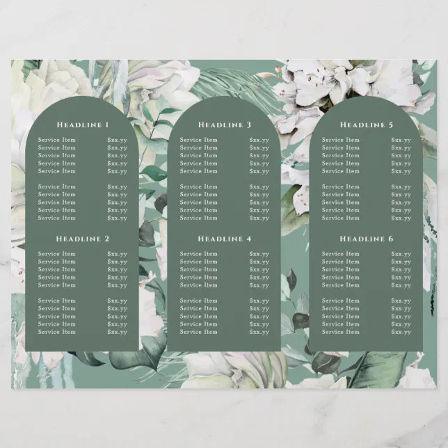 emerald greenery brochure | Zazzle