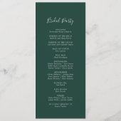 Emerald Greenery Wedding Program | Zazzle