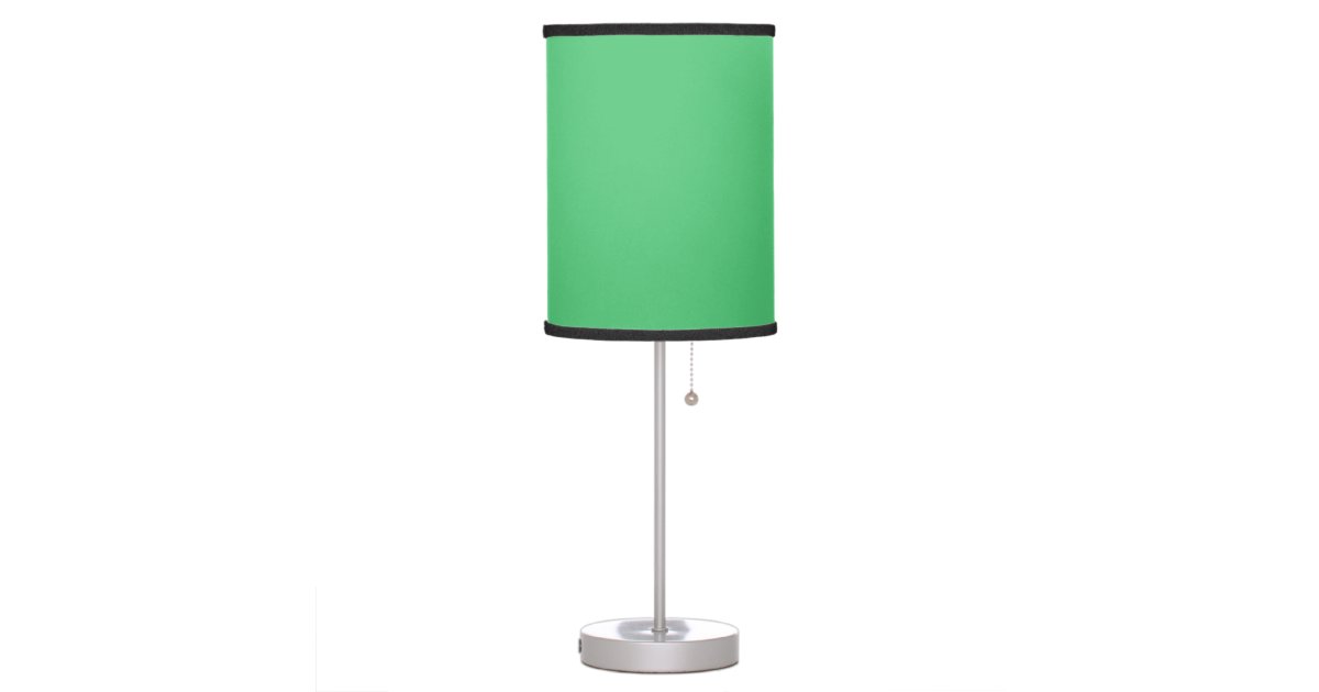 Emerald hex code 50C878 Table Lamp | Zazzle