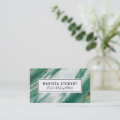 Emerald Jade Green Gold Accented Painted Marble Business Card | Zazzle