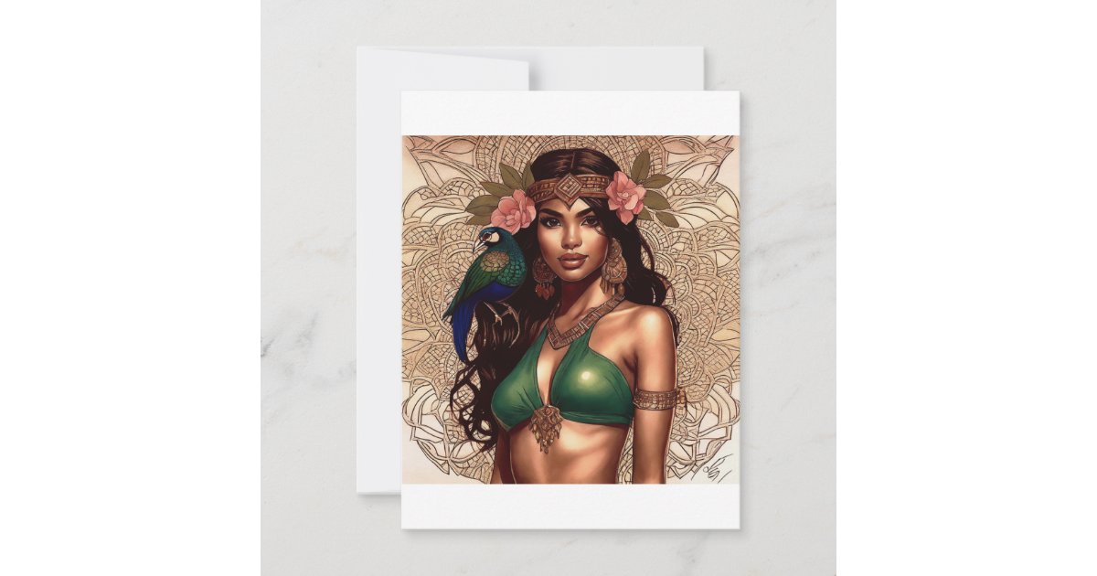 Emerald Shimmer Note Card | Zazzle