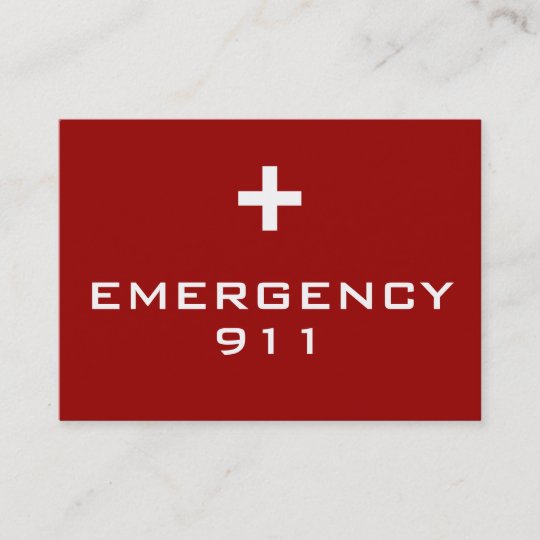 Emergency Cards | Zazzle.com