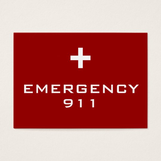 Emergency Cards | Zazzle.com