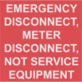 Emergency Disconnect Meter Disconnect Label | Zazzle