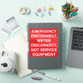 Emergency Disconnect Meter Disconnect Label | Zazzle