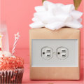 Emergency Electrical Outlet Rectangular Sticker | Zazzle