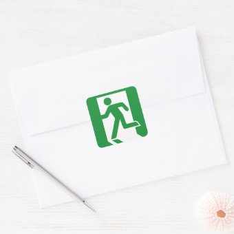 Emergency Exit Door Sticker | Zazzle