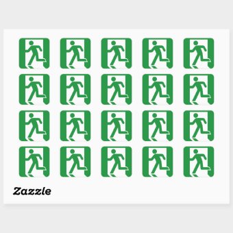 Emergency Exit Door Sticker | Zazzle