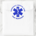 Emergency Medical Care First Responder Classic Round Sticker | Zazzle
