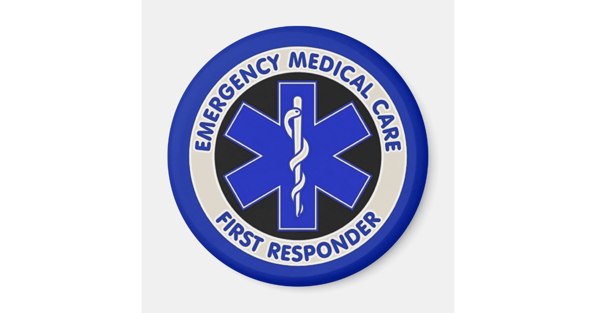 Emergency Medical Care First Responder Magnet | Zazzle