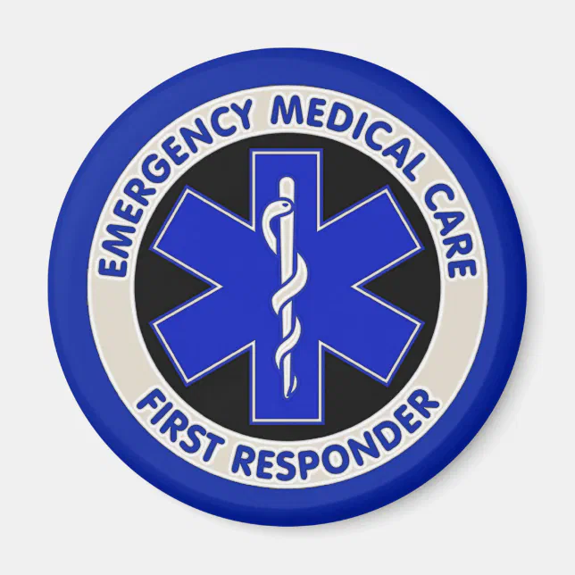 Emergency Medical Care First Responder Magnet | Zazzle