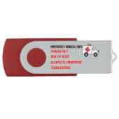 Emergency Medical Info on Hand (Personalized) Flash Drive | Zazzle