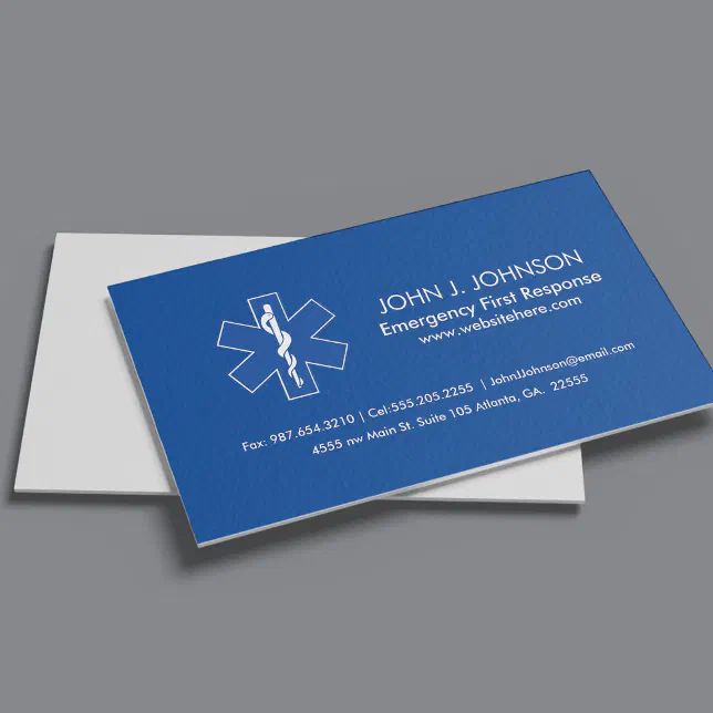 Emergency Medical Services Business Card | Zazzle