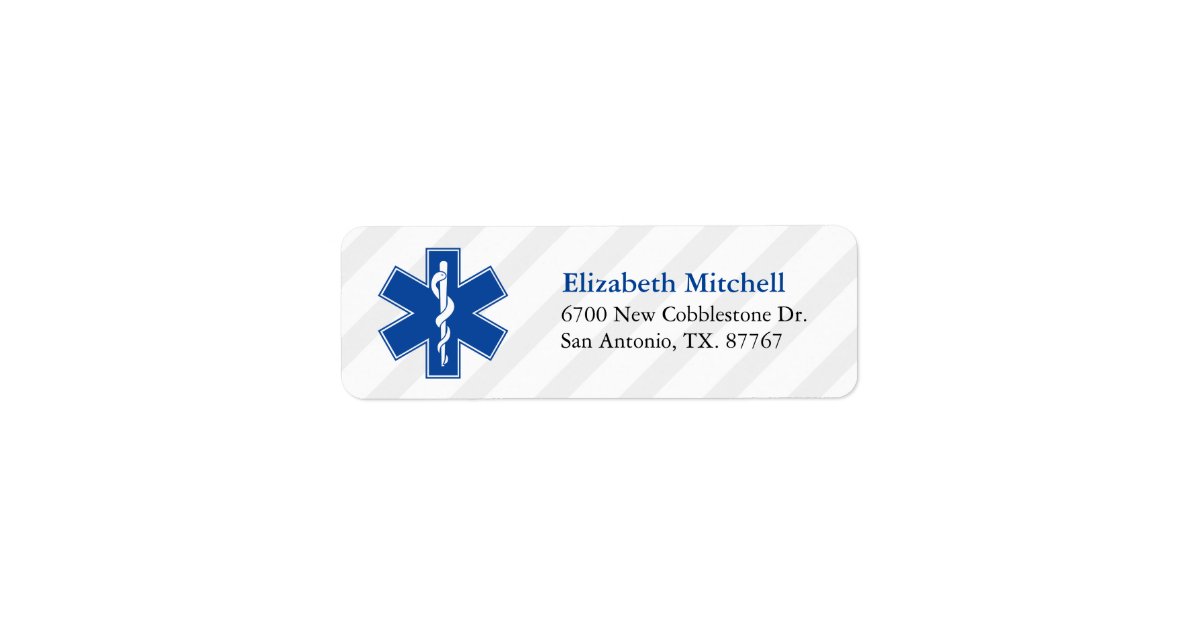 Emergency Medical Services Label | Zazzle