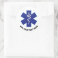 Emergency Medical Services Paramedic Classic Round Sticker | Zazzle