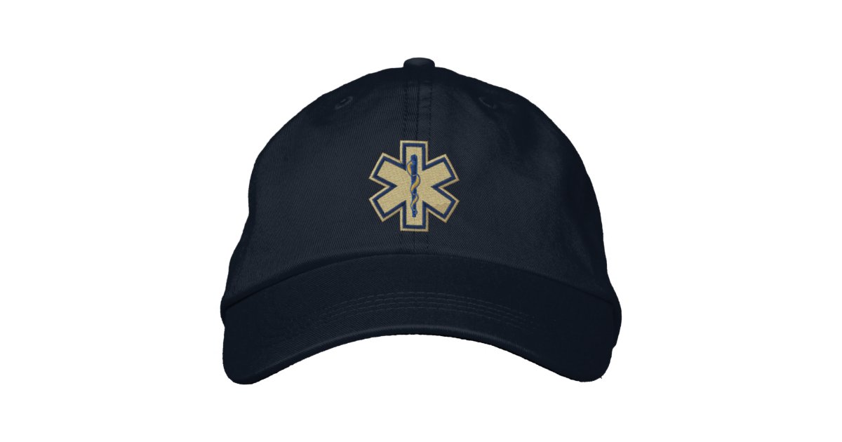 Emergency Medical Technician EMT Embroidery Embroidered Baseball Cap ...