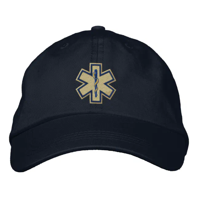 Emergency Medical Technician EMT Embroidery Embroidered Baseball Cap ...