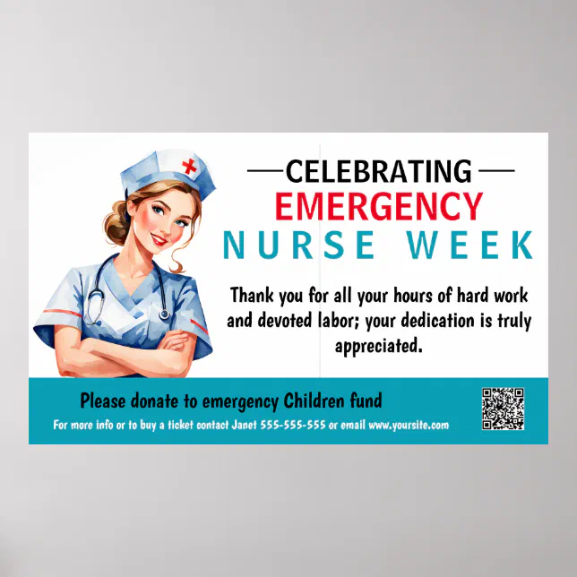 Emergency Nurses week is observed yearly Poster | Zazzle