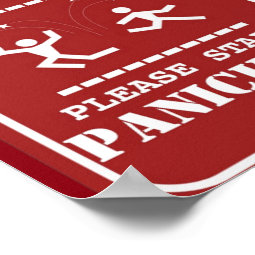 Emergency panic funny sign | Zazzle