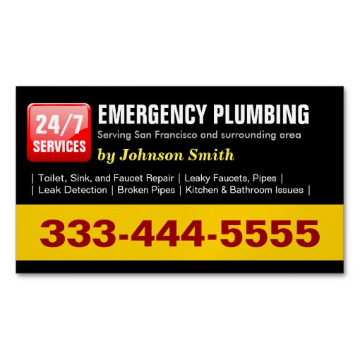 Emergency Plumbing Call - Plumber Fridge Magnet | Zazzle