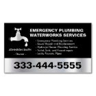 Fun Cute Plumbing Plumber Handyman Business Card Magnet | Zazzle.com