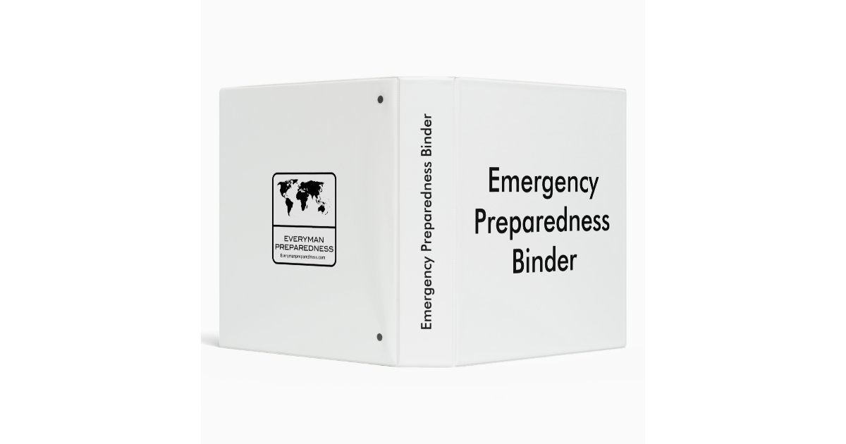Emergency Preparedness Binder | Zazzle