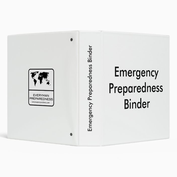 Emergency Preparedness Binder | Zazzle.com