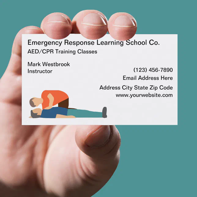 Emergency Response Medical Classes Business Card | Zazzle