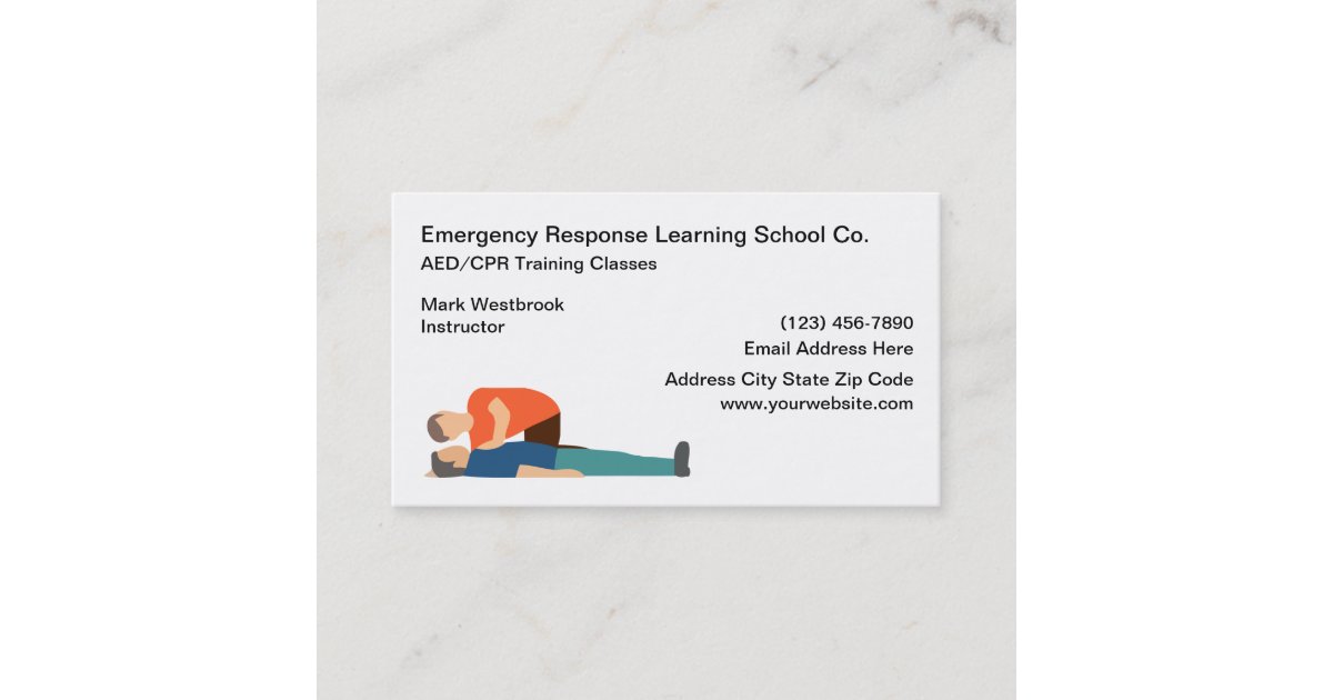 Emergency Response Medical Classes Business Card | Zazzle.com