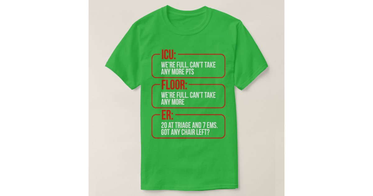 Emergency Room Technician Badge ER Tech Essentials T-Shirt | Zazzle
