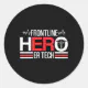 Emergency Room Technician Er Tech Hero Classic Round Sticker | Zazzle