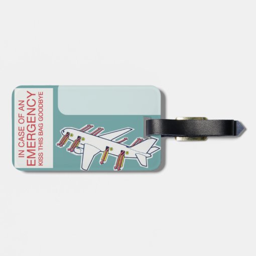 Emergency Safety Card Airline Luggage Tag | Zazzle
