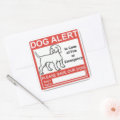 Emergency Services Dog Alert Square Sticker | Zazzle