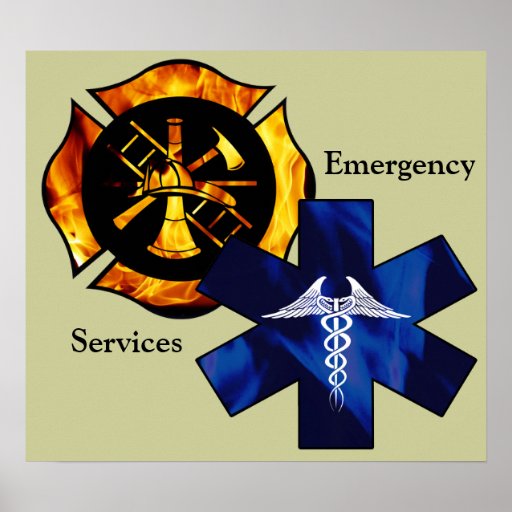 Emergency Services Poster | Zazzle