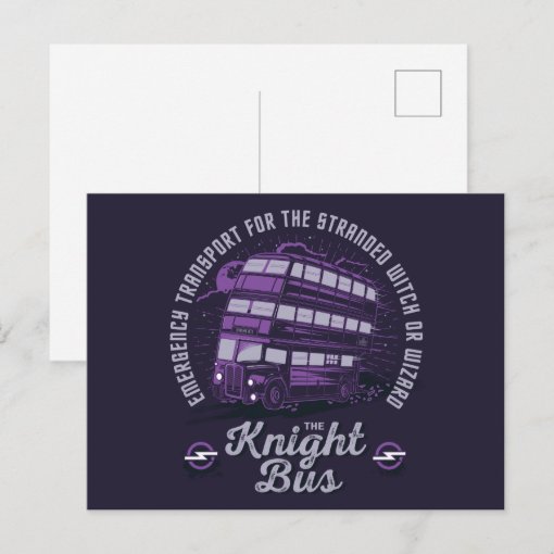 Emergency Transport - The Knight Bus Invitation Postcard | Zazzle