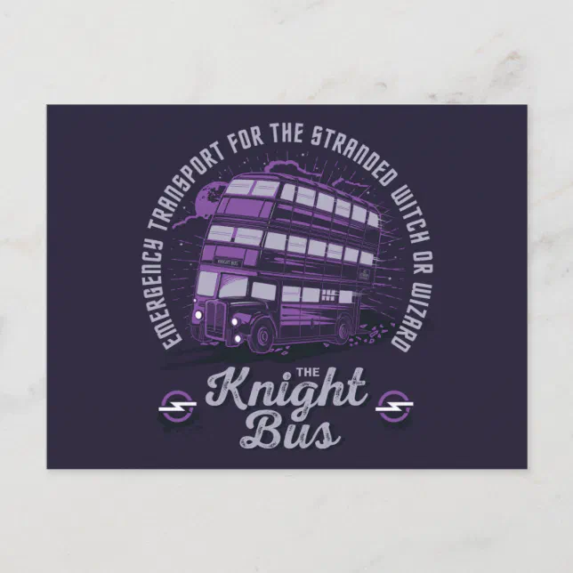 Emergency Transport - The Knight Bus Invitation Postcard | Zazzle