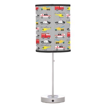 Emergency Vehicles Transportation Table Lamp | Zazzle