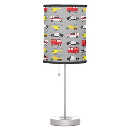 Emergency Vehicles Transportation Table Lamp | Zazzle