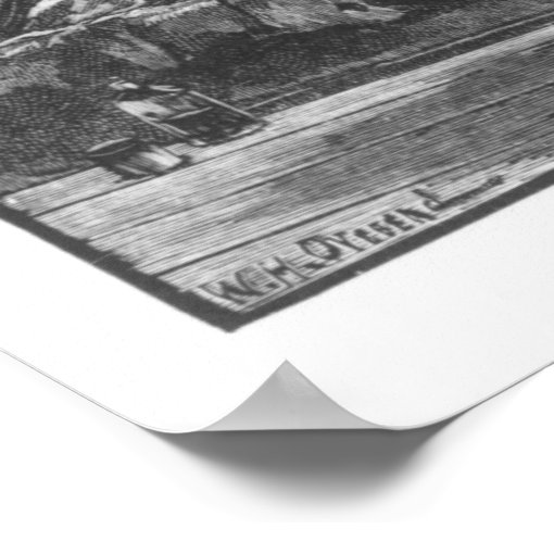 Emigrant Ship at the Time of the Irish Famine Poster | Zazzle