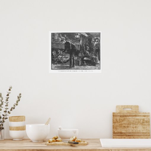 Emigrant Ship at the Time of the Irish Famine Poster | Zazzle
