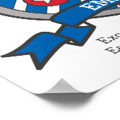 Emil name meaning heraldry bird knights poster | Zazzle