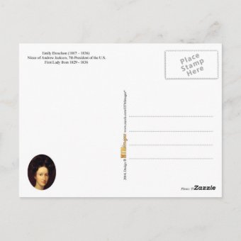 Emily Donelson, First Lady of the U.S. Postcard | Zazzle