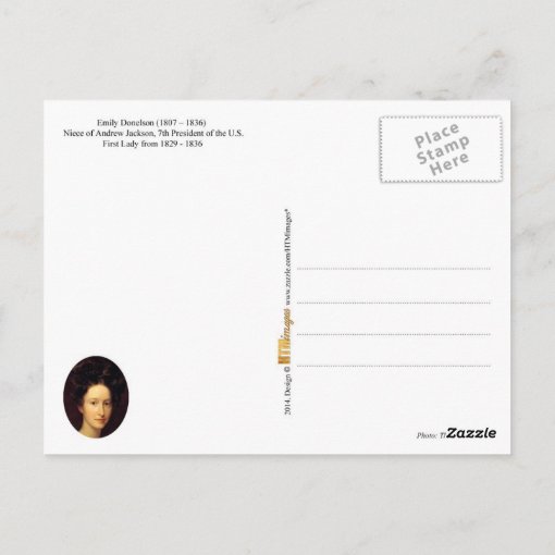 Emily Donelson, First Lady of the U.S. Postcard | Zazzle