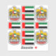 Emirati national symbols /emblem and flag sticker | Zazzle